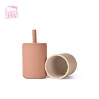 China 230C Temperature Resistance Silicone Straw Cup With FDA Certification for sale