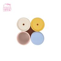 China Reusable 100% Food Grade Silicone Sippy Cup 6m+ Non Spill With Straw for sale
