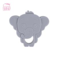 China Food Grade Reusable Elephant Teether Toy For Toddler Kid for sale