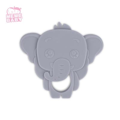 China Food Grade Reusable Elephant Teether Toy For Toddler Kid for sale