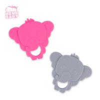 China Food Grade Reusable Elephant Teether Toy For Toddler Kid for sale