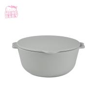 China Self Feeding Collapsible Silicone Weaning Bowl Dishwasher Microwave Safe With Lid for sale