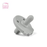 China Food Grade Flexible Silicone Nipple Pacifier Baby Teething Toy Round Shape for sale