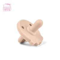 China Food Grade Flexible Silicone Nipple Pacifier Baby Teething Toy Round Shape for sale