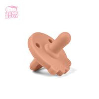 China Custom Logo Silicone Nipple Pacifier Baby Chew Toy  BPA Free LFGB Standard for sale