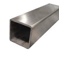 China Customized 316L Stainless Steel Square Tube Hairline 201 202 304 316 301 430 409 for sale