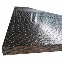 China Flat Aluminum Checkered Plate 3003 5052 6061 Aluminum Diamond Plate for sale