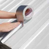 China Coated Duct Waterproof Aluminium Foil Tape For Fix Pipeline Roofing Repair for sale