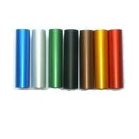 China Colorful Al6061 Al6063 Blasted Alloy Tubing Aluminum Anodized Pipes Round Aluminium Blasting Tubes for sale