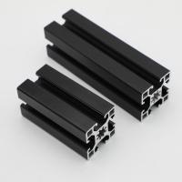 China Industrial Aluminium Extrusion Frame T Slot V Slot Extruded Black Aluminum Profiles for sale
