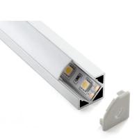 China V Shaped Triangle LED Aluminium Extrusion Corner LED Profile 18X18mm 45degree for sale