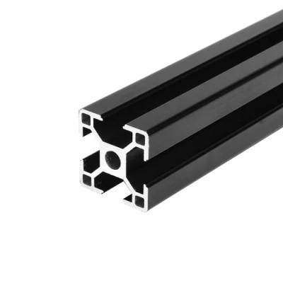 China 6063 T3 T5 T8 10mm Black Anodized T Slot Aluminum Alloy Profiles For Economical Sliding Windows for sale