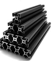 China Black Anodized 4040 Industrial Frame Material T Slot Extruded Aluminum Profile 40X40 for sale