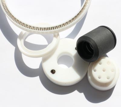 China High Temperature Resistant PTFE CNC Machined Round Rod with Hole Custom Size for sale
