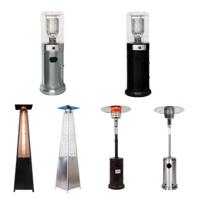 China Outdoor Gas Patio Heater 1200-2300mm Stainless Steel Umbrella Heater with Wheels CE ETL for sale