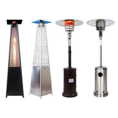 China Adjustable Gas Patio Heater 1200-2300mm Stainless Steel Outdoor Tower Heater CE ETL for sale