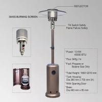 China Outdoor Gas Patio Heater Umbrella Type 1200-2300mm CE ETL Stainless Steel for sale