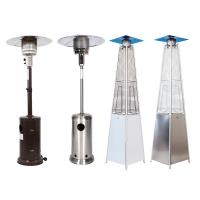 China Commercial Outdoor Patio Gas Heater Umbrella Tower Type 1200-2300mm CE ETL Certified Stainless Steel for sale