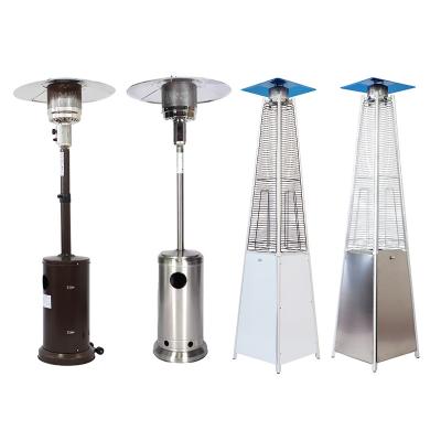 China Commercial Outdoor Patio Gas Heater Umbrella Tower Type 1200-2300mm CE ETL Certified Stainless Steel for sale