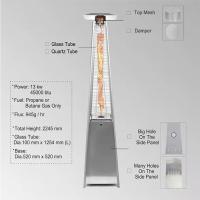 China Gas Patio Heater 1200-2300mm Stainless Steel Outdoor Umbrella Heater with CE ETL for sale