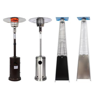 China Custom Powder Coated Outdoor Patio Gas Heater 1200-2300mm 430-900g/hr CE ETL for sale