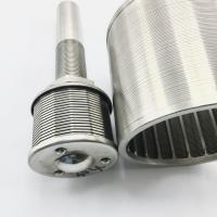 China Stainless Steel Wedge Wire Screen Filter 0.1-15mm Slot for Ion Exchange Water Treatment for sale
