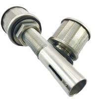 China Stainless Steel 316L V Slotted Wedge Wire Sieve Cylinder Johnson Cartridge Filter 0.1mm Slot for sale