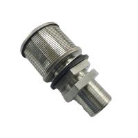 China 304 Stainless Steel Wedge Wire Screen 3 Inch Inner Diameter 0.1-15mm Slot Rotary Mud Vacuum Filter for sale