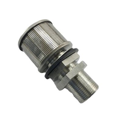 China 304 Stainless Steel Wedge Wire Screen 3 Inch Inner Diameter 0.1-15mm Slot Rotary Mud Vacuum Filter for sale
