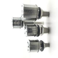 China 304 Stainless Steel Wedge Wire Screen 3 Inch Inner Diameter 0.1-15mm Slot Rotary Mud Vacuum Filter for sale