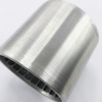 China Stainless Steel Wire Wound Filter Tube Johnson Screen 0.1-15mm Slot Custom Sizes for sale