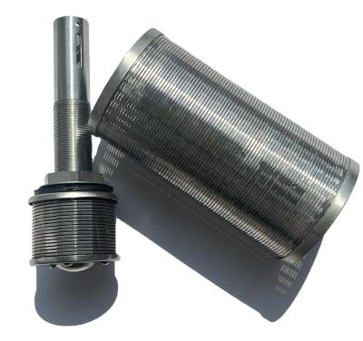 China Stainless Steel Wedge Wire Screen Filter Cylinder 0.1mm Slot 316L for Wastewater Dewatering for sale