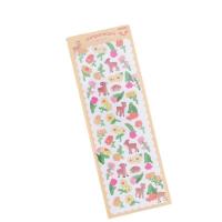 China Top Sale Waterproof Custom Transparent Kiss Cut Korean Deco Glitter Sticker Sheets for sale