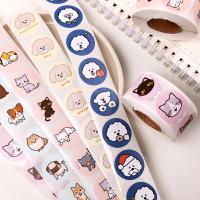 China Round Circle Label Waterproof Plastic Sticker Roll for Thanks Giving for sale