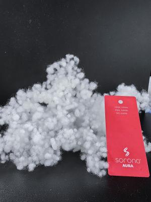 China Sorona Down Like Pearl Fiber Ball Fluffier Warmer Lighter Cotton Wadding Fabric 100g for sale