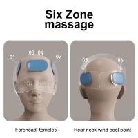 China Rechargeable Air Compression Head Massager Eye Care Hot Compress for sale