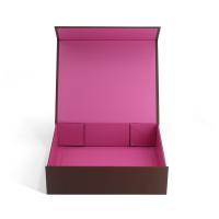 China Custom Logo Printed Cardboard Small Medium Magnet Boxes Purple Pink Magnetic Gift Box for sale