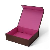 China Custom Logo Printed Cardboard Small Medium Magnet Boxes Purple Pink Magnetic Gift Box for sale