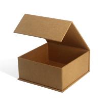 China Custom Cardboard A5 Square Creative Foldable Magnetic Kraft Gift Box With Lid for sale