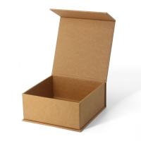 China Custom Cardboard A5 Square Creative Foldable Magnetic Kraft Gift Box With Lid for sale