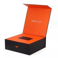 China Custom Printed Luxury Black Magnetic Gift Box Wholesale Gift Boxes With Magnetic Lid for sale