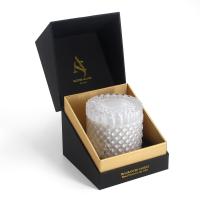 China Custom Black Candle Jars Lid And Base Packaging Boxes Bespoke Fancy Candle Accessories Box for sale