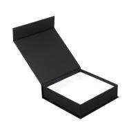 China Custom Eid Favor Box Rigid Hard Easy Fold Black Magnetic Gift Boxes With Dividers for sale