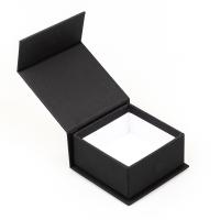 China Custom Eid Favor Box Rigid Hard Easy Fold Black Magnetic Gift Boxes With Dividers for sale