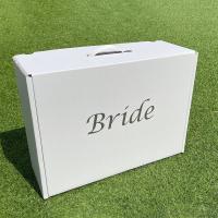 China Custom Logo Printed Luxury Large Big Bridal Wedding Dress Gown Packaging Box for sale