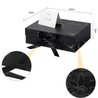 China Custom Luxury Packaging Gift Present Box With Lids And Changeable Ribbon Paper Bags A Greeting Card And Tissue Paper for sale