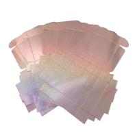 China Custom Logo Print Holographic Hologram Gift Party Paper Box Laser Cosmetics Package Shipping Box for sale