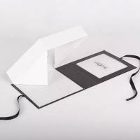 China Luxury White Cardboard Clothes Scarf Towel Packaging Folding Paper Gift Box With Clear Window for sale