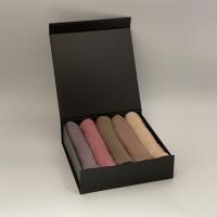 China Custom Size Scarf Scarves Shawl Hijab Set Gift Box Blank Magnetic Chiffon Hijab Packaging Box for sale
