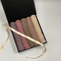 China Custom Size Scarf Scarves Shawl Hijab Set Gift Box Blank Magnetic Chiffon Hijab Packaging Box for sale